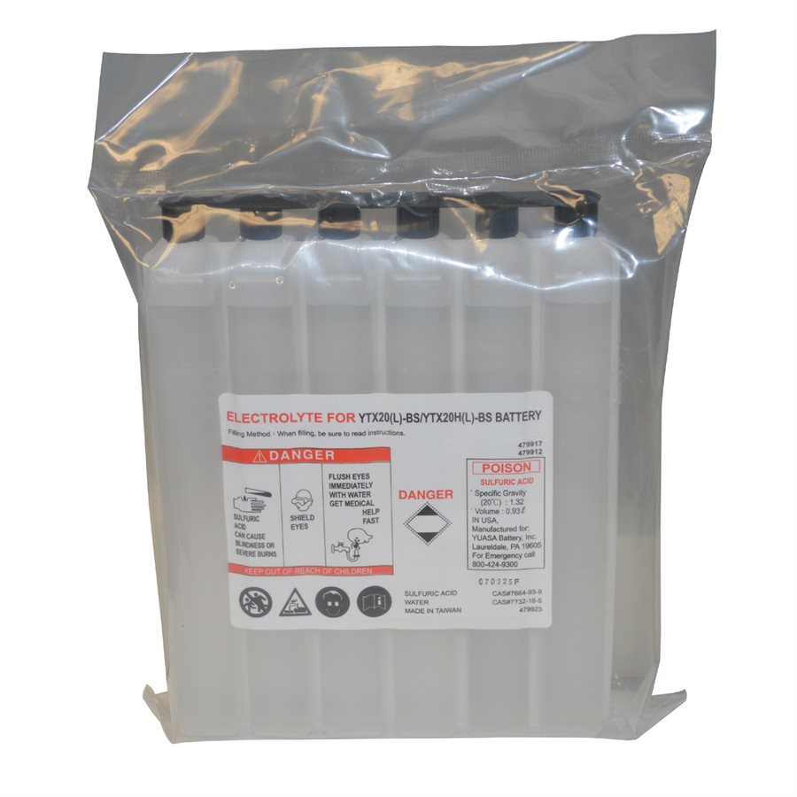 BATTERY YUASA YTX20H-BS (ACID BOTTLE INCLUD)